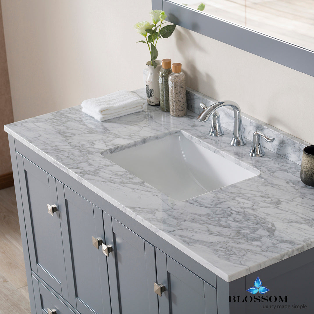 Dubai 48" Vanity Set with Mirror – Kitchen Cabinets Queens-Nassau ...